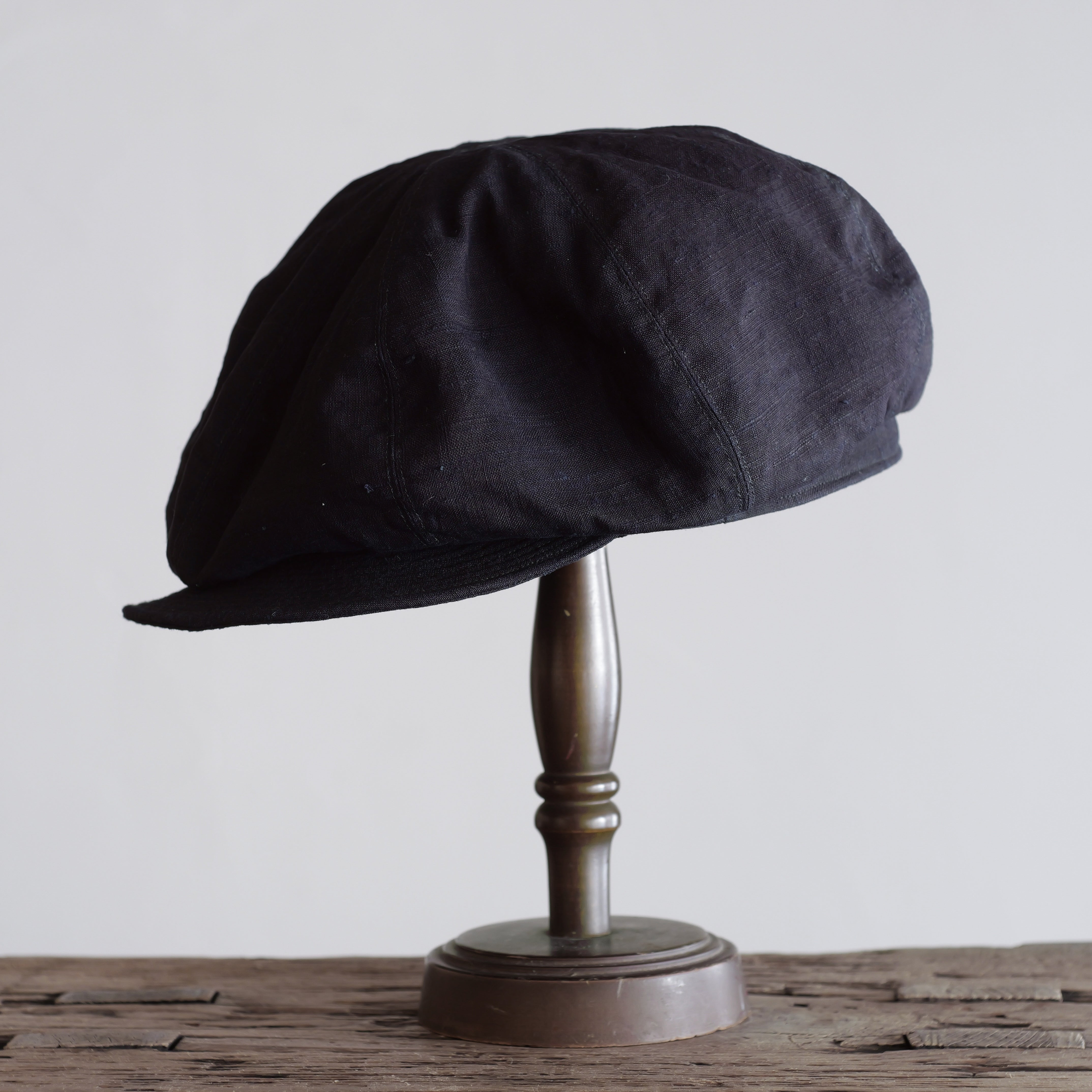 NORA CAP ~type newsboy~60 japan old indigo silk fabric