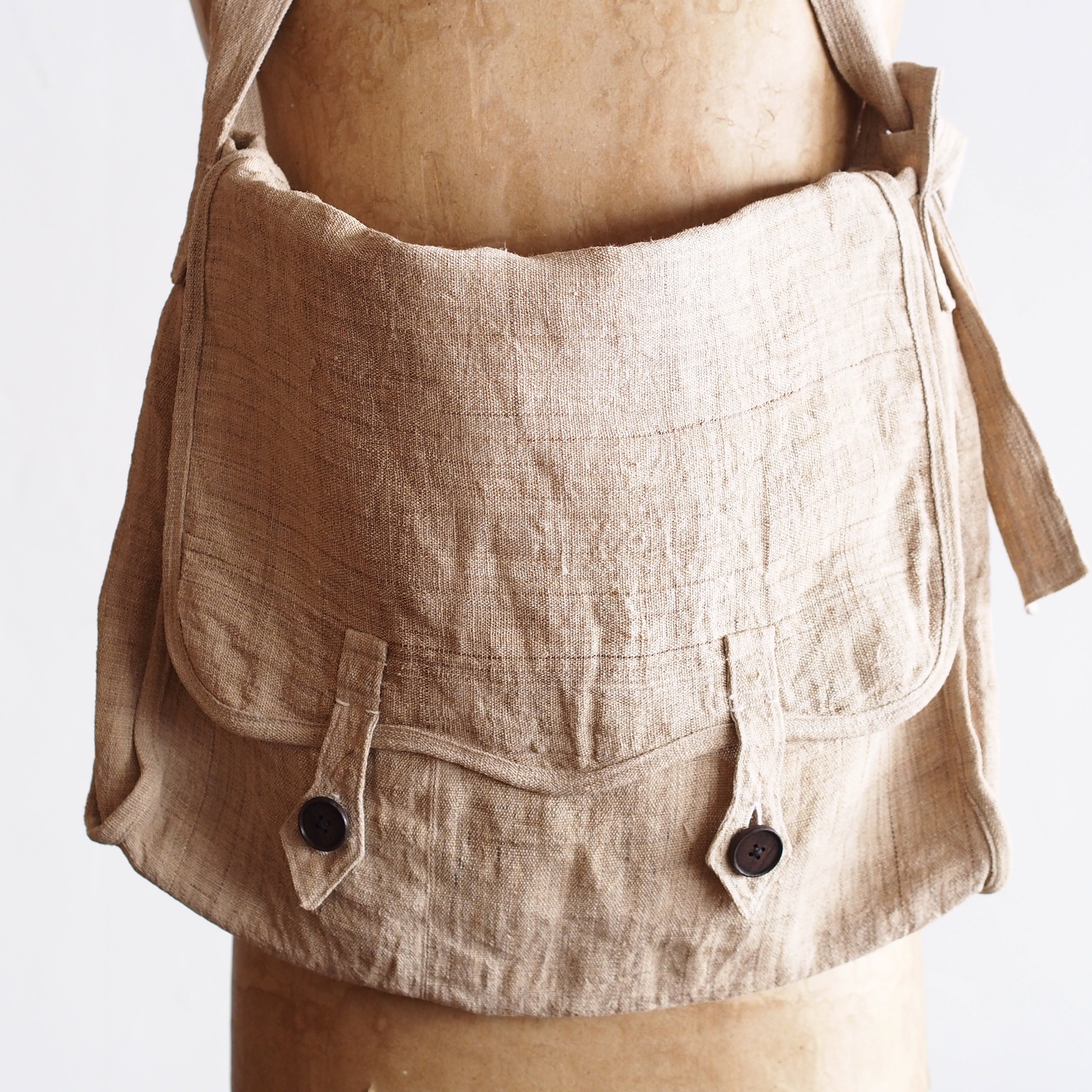 NORA BAG~type postman~japan old hemp fabric